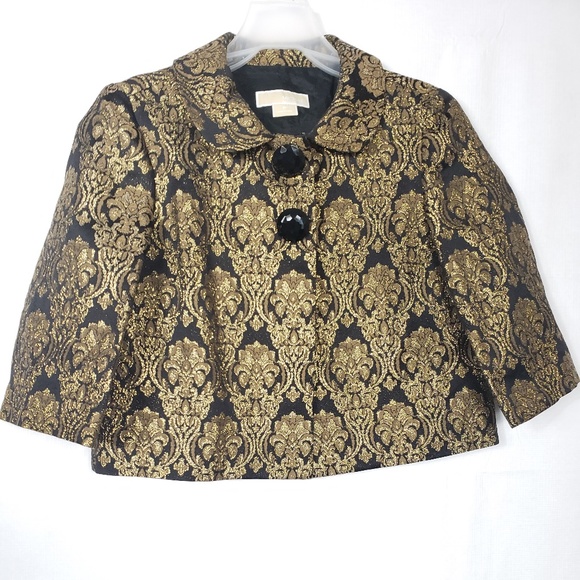MICHAEL Michael Kors | Jackets & Coats | Micheal Kors Gold Brocade ...